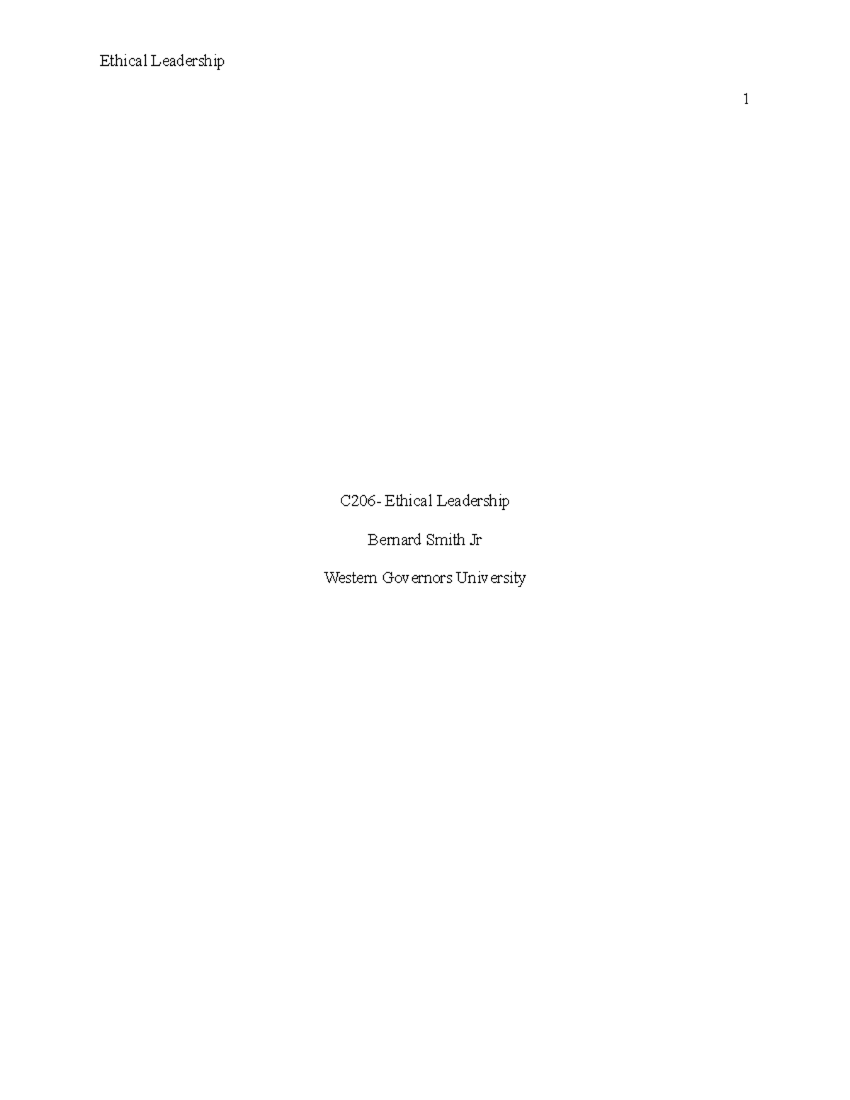 WGU C206 Ethical task 1 - This is a complete breakdown of Task 1 from A to D. This should help ...