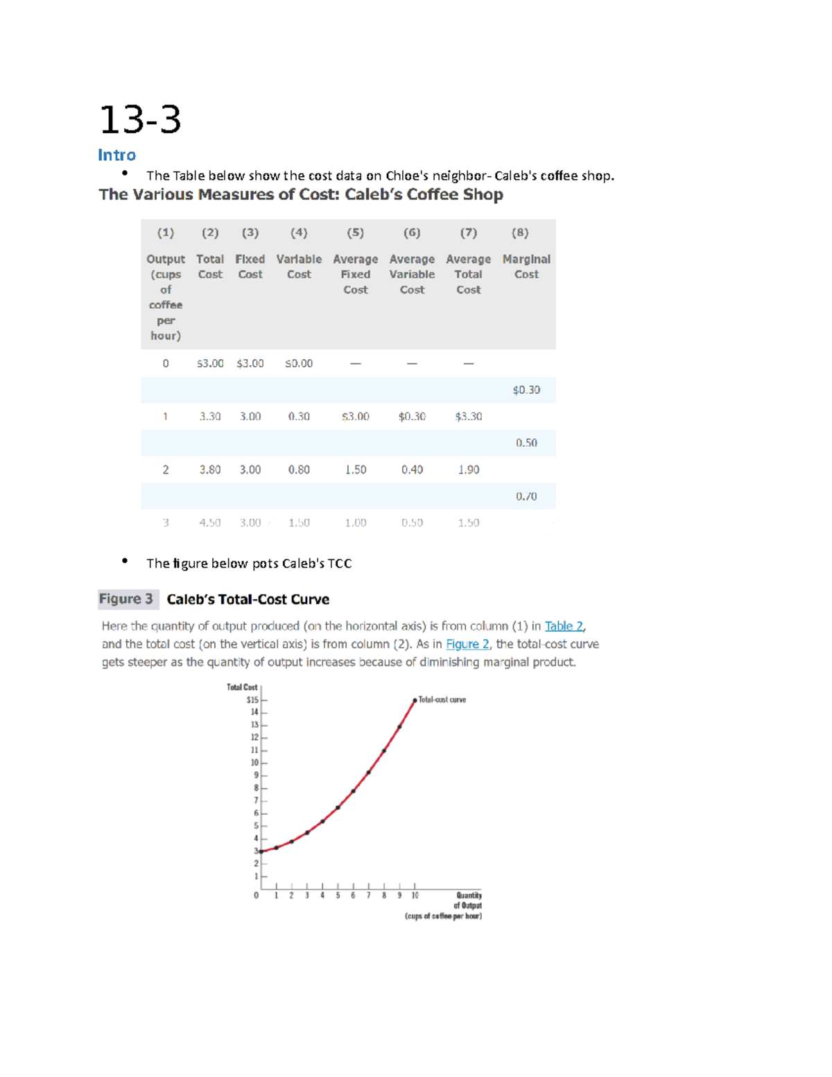 13-3 - Copy - Microeconomics Notes - 13- Intro The Table below show the ...