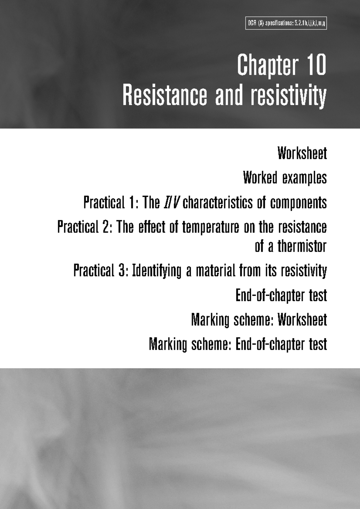 Resistance and Resistivity - Worksheet Worked examples Practical 1: The ...
