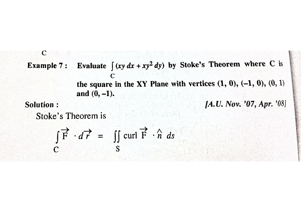 Tutorial 3, Q4 - Advanced Calculus and complex analysis - Studocu