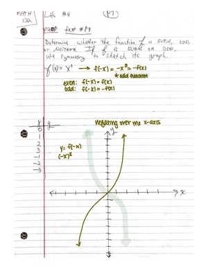 Lesson #4- Pages 4- 7 - Precalc Notes - ↑ Reflection Transformation v ...
