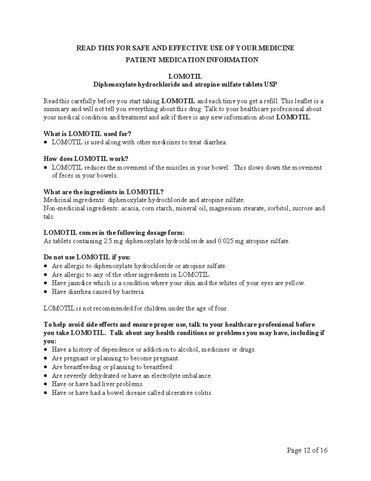 Lomotil PI E 222941 17Apr2019 - READ THIS FOR SAFE AND EFFECTIVE USE OF ...