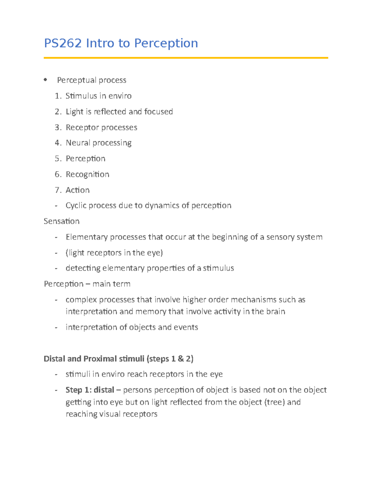 Ps262 test 1-6.docx - chapter 1-6 - PS262 Intro to Perception ...