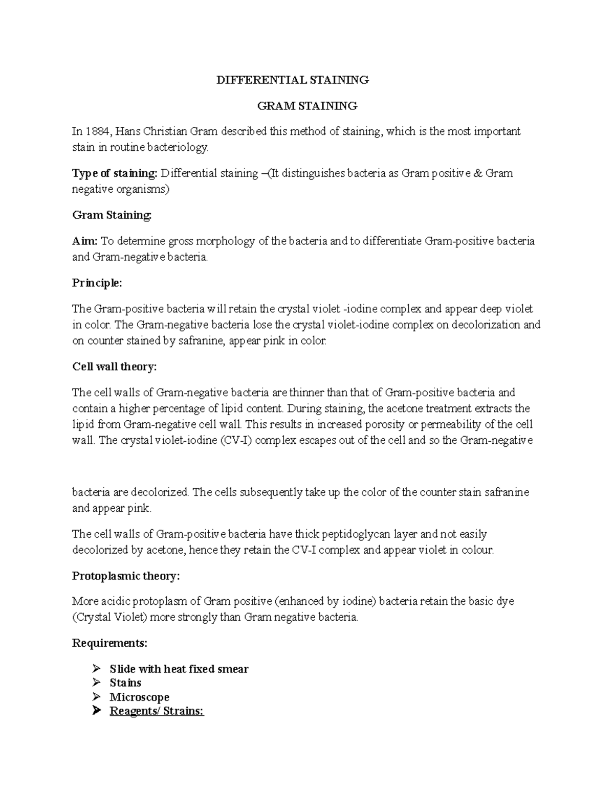 GRAM Staining - Gram stain - DIFFERENTIAL STAINING GRAM STAINING In ...
