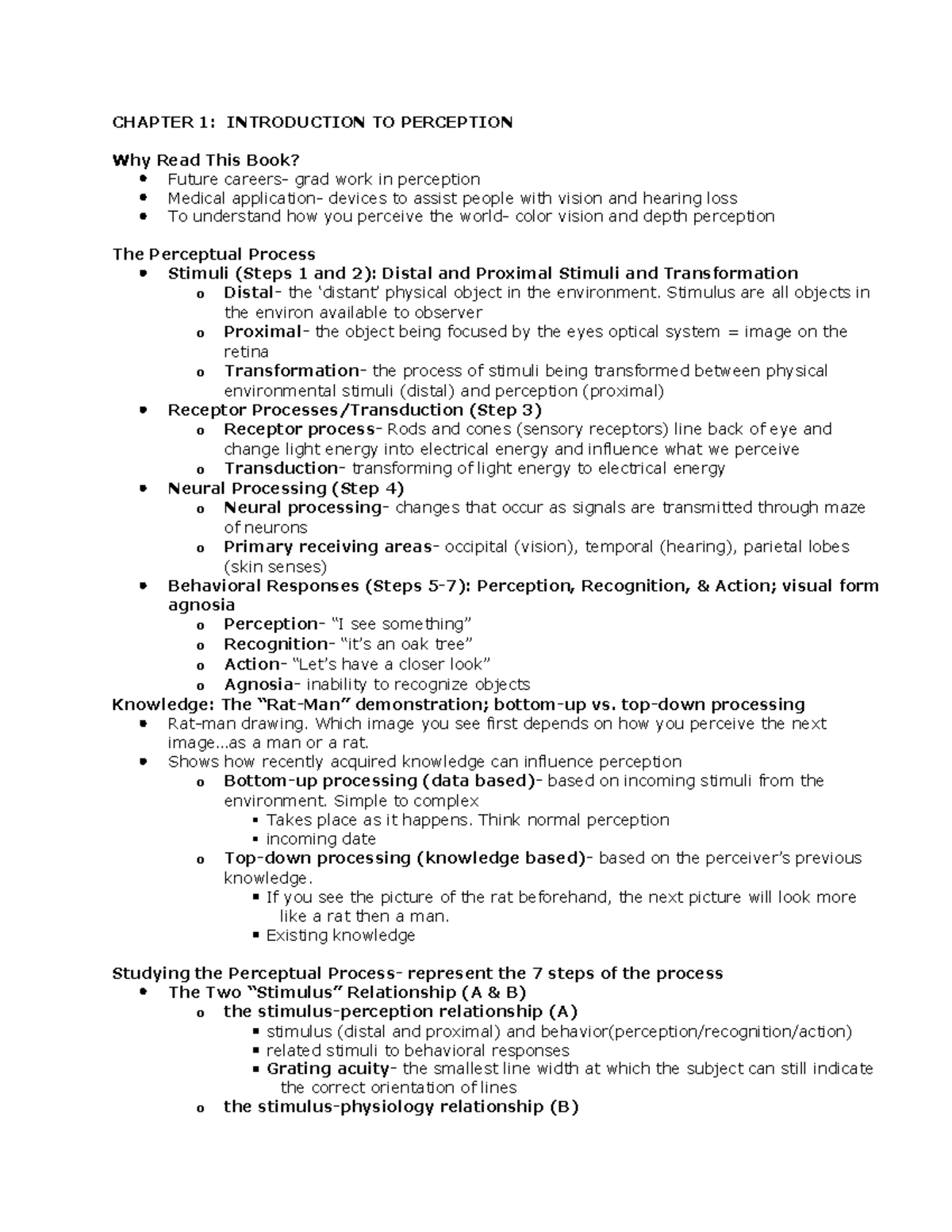 Chapter 1: Introduction to Perception - CHAPTER 1: INTRODUCTION TO ...