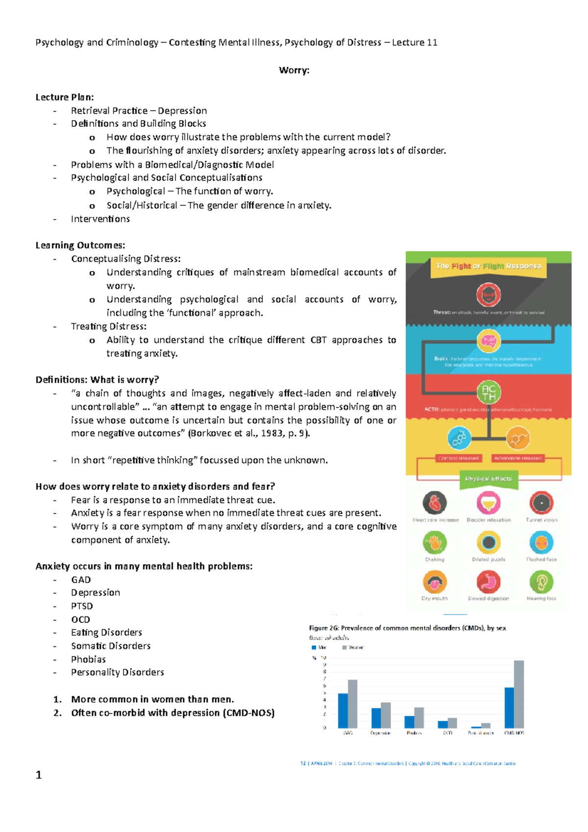 Lecture 11 - Worry - Worry: Lecture Plan: - Retrieval Practice ...