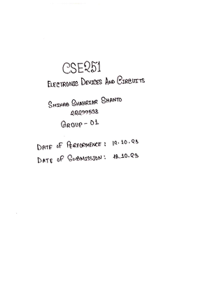 4 22299538 exp2 - lab - CSE251 ELECTRONIC DEVICES AND CIRCUITS SHINAB ...