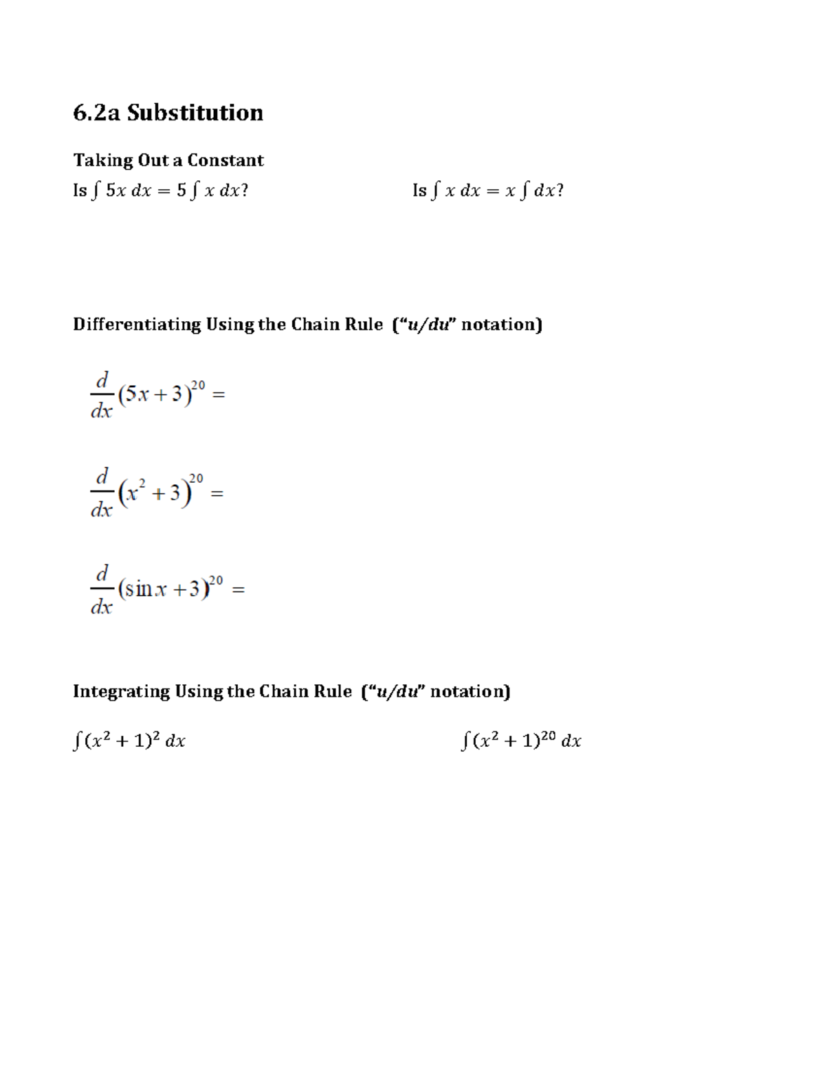 6.2a Substitution - Notes of late Mr. Harb Sanghara - 6 Substitution ...