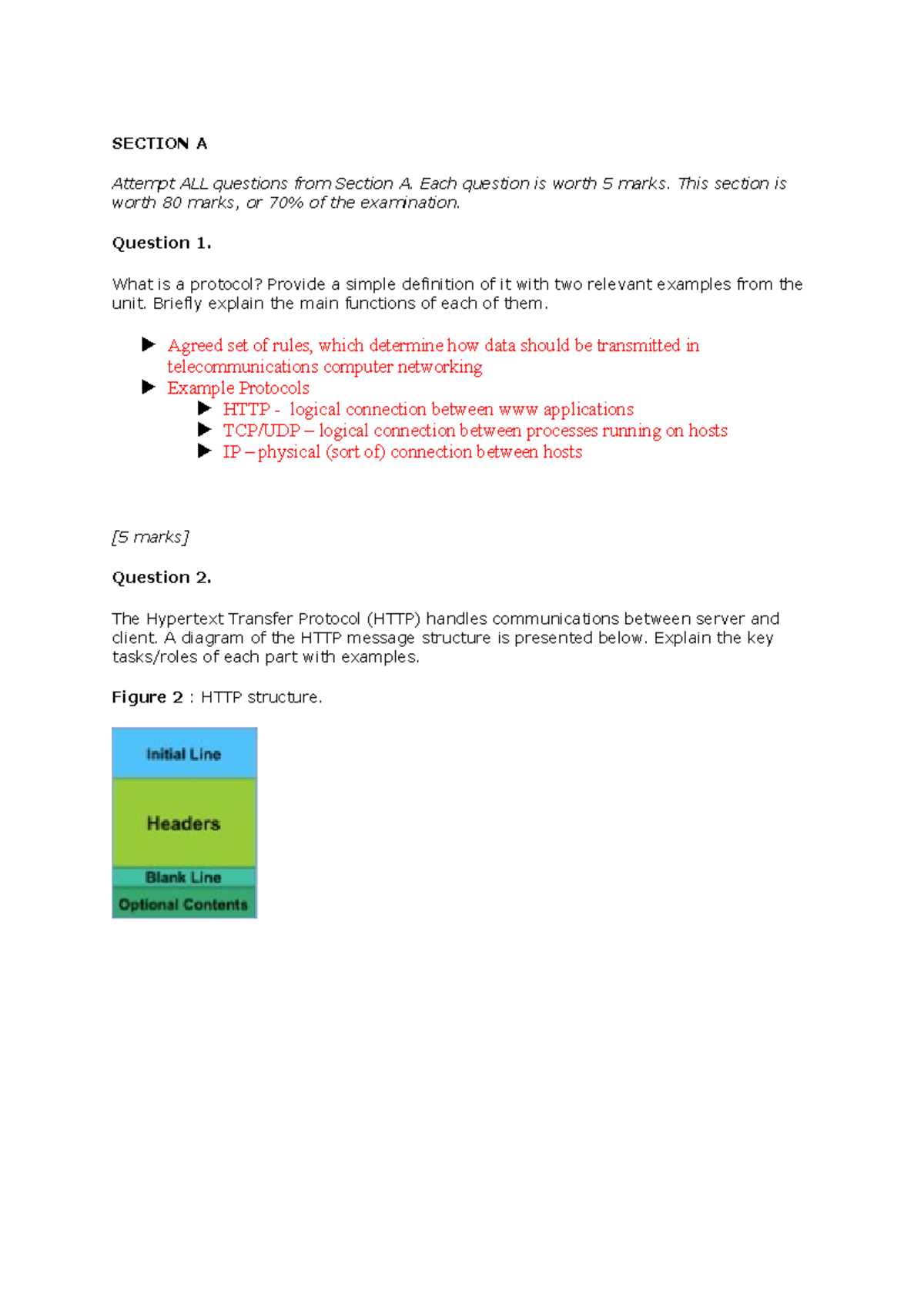 2018 - KIT502 Exam 2018 - SECTION A Attempt ALL questions from Section A. Each question is worth ...