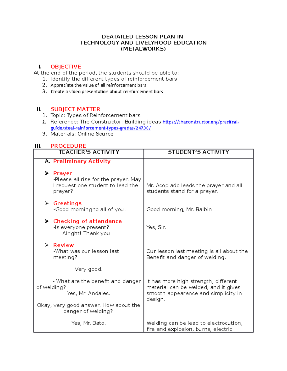 DLP Metawork Final - Just a document about detailed lesson plan ...