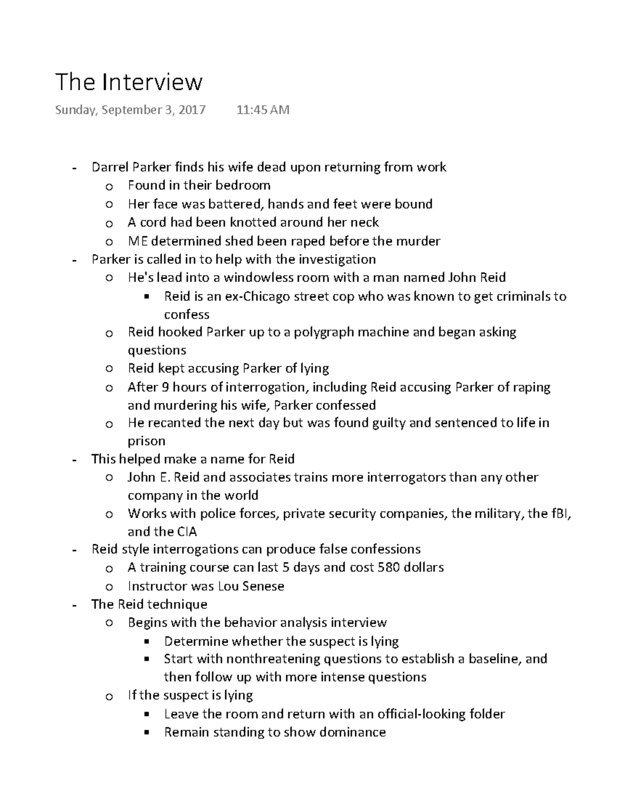 The Interview - Reid and associates trains more interrogators than any ...