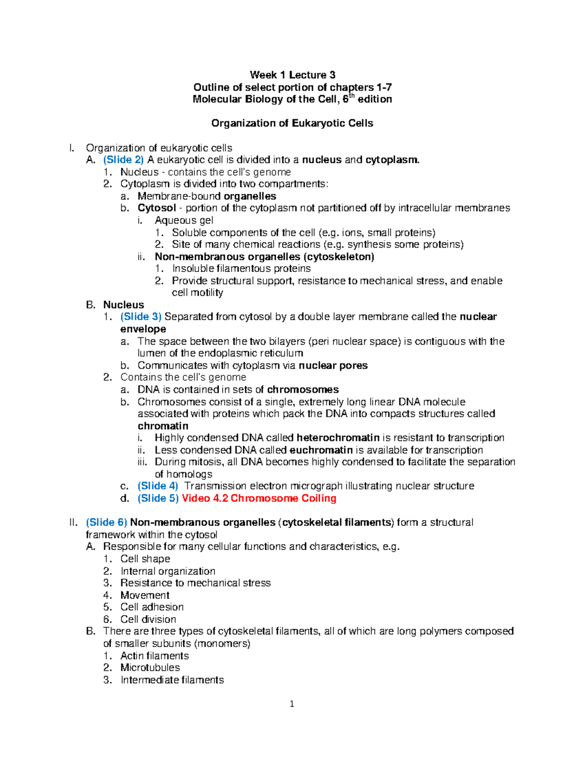 Biol4004 01 Outline 3 2016 1 Week 1 Lecture 3 Outline Of Select Portion Of Chapters 1