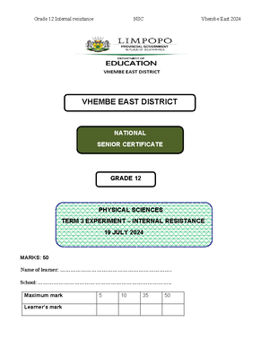 Physical Science Grade 12 Term 2 Titration Practical Manual - PHYSICAL ...