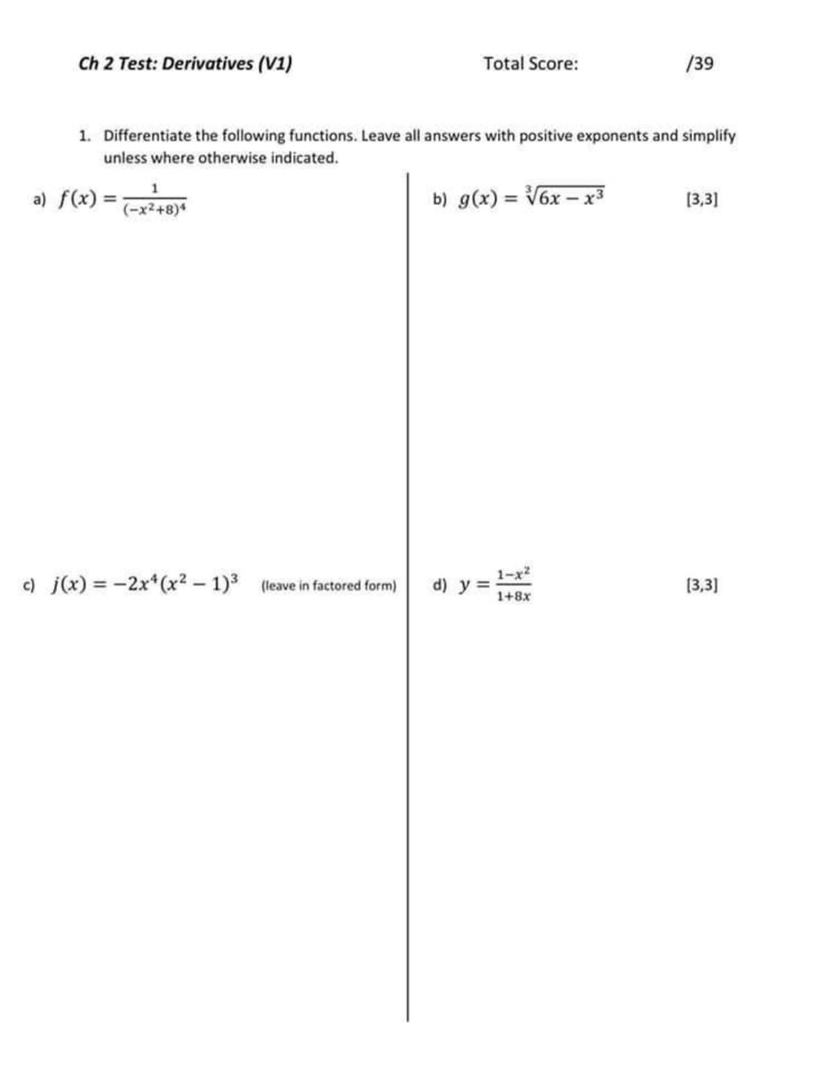 Chapter 2 Test - Practice Quiz - Studocu