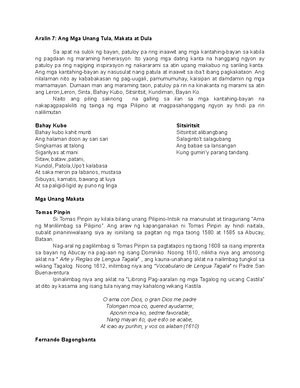 Manuscript Filipino - I. Introduksyon PAGBABAGO. Isang salita ngunit ...