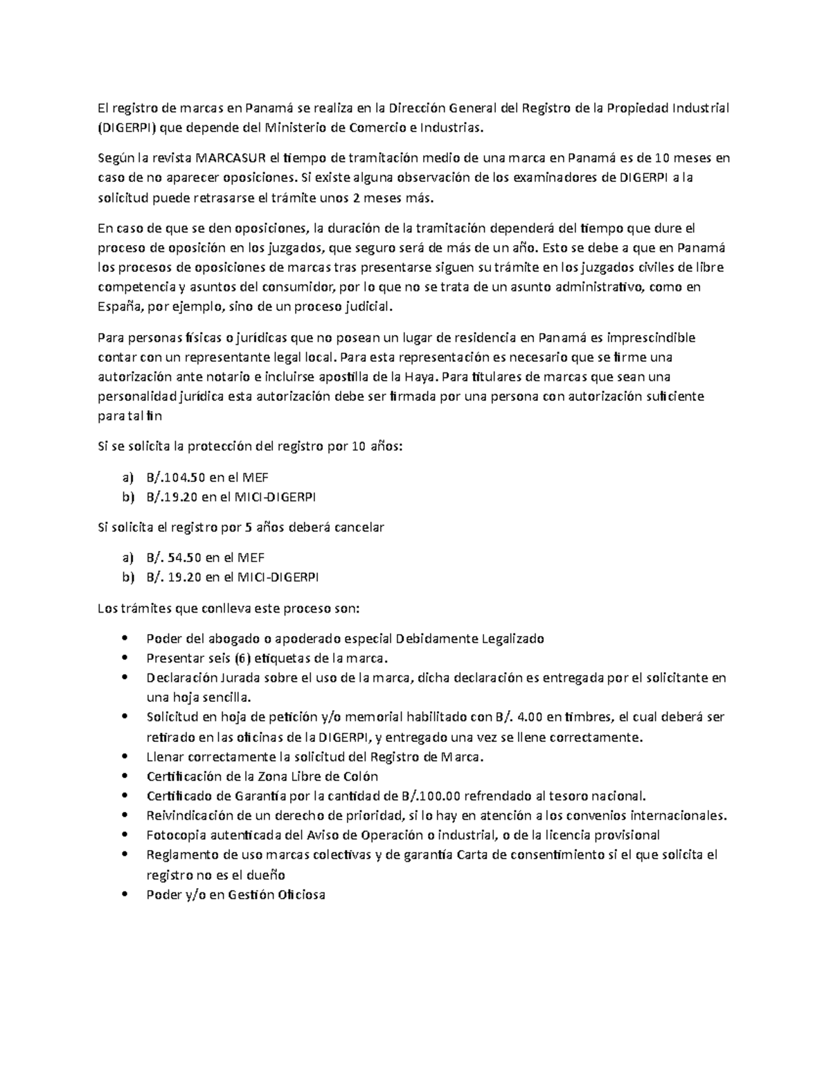 Registro de marca en Panamá - Según la revista MARCASUR el tiempo de ...