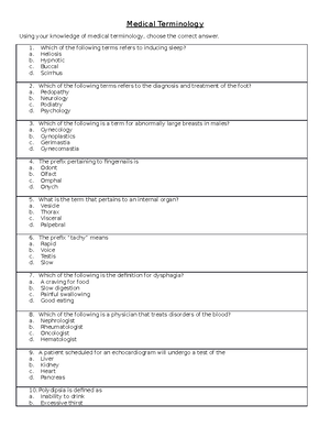 Medical Terminology Ch. 6 - Medical Terminology: Chapter 6 Pt. 1 The ...