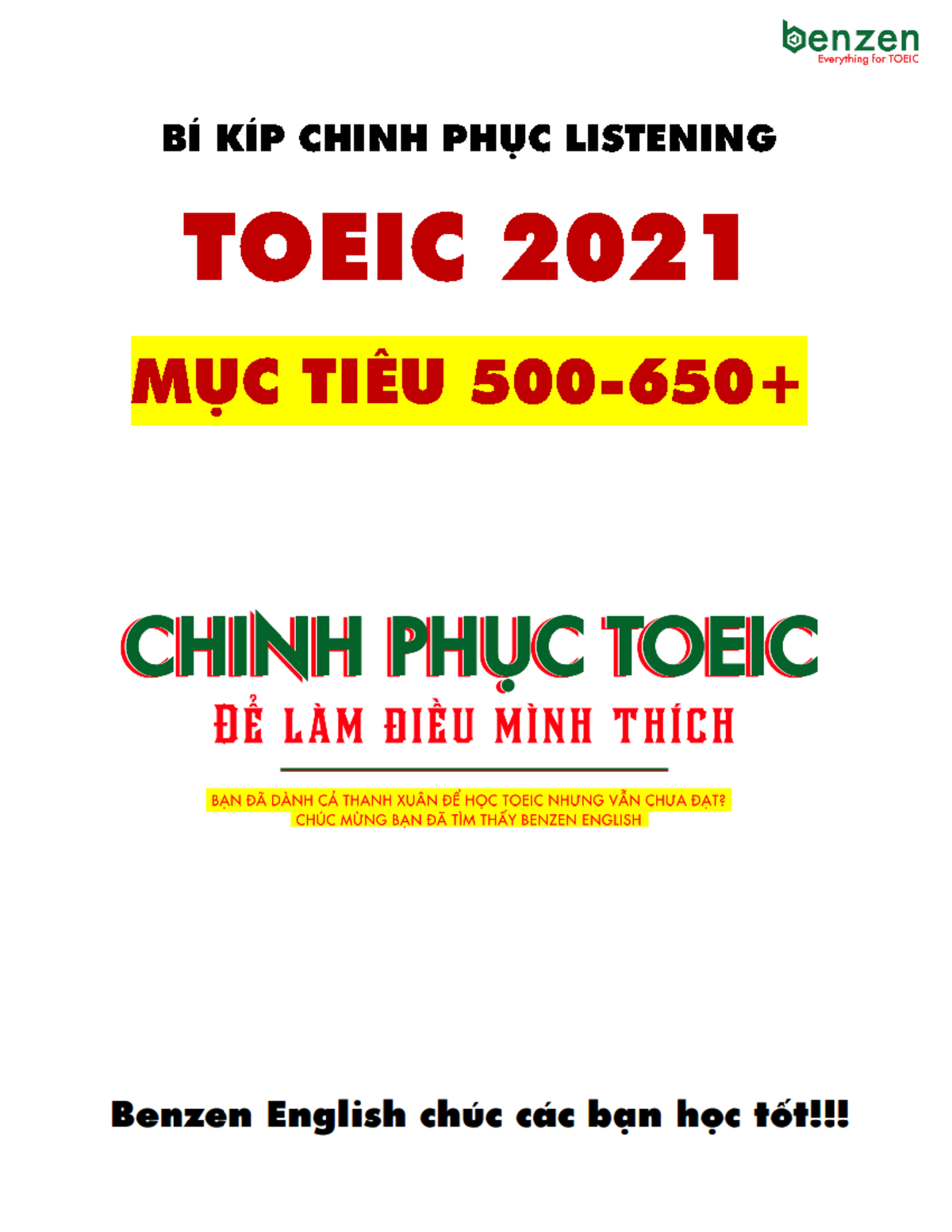 Kỹ năng Listening PHẢI NẮM VỮNG với mức điểm 500-650 Toeic - BÍ KÍP CHINH PHỤC LISTENING TOEIC ...