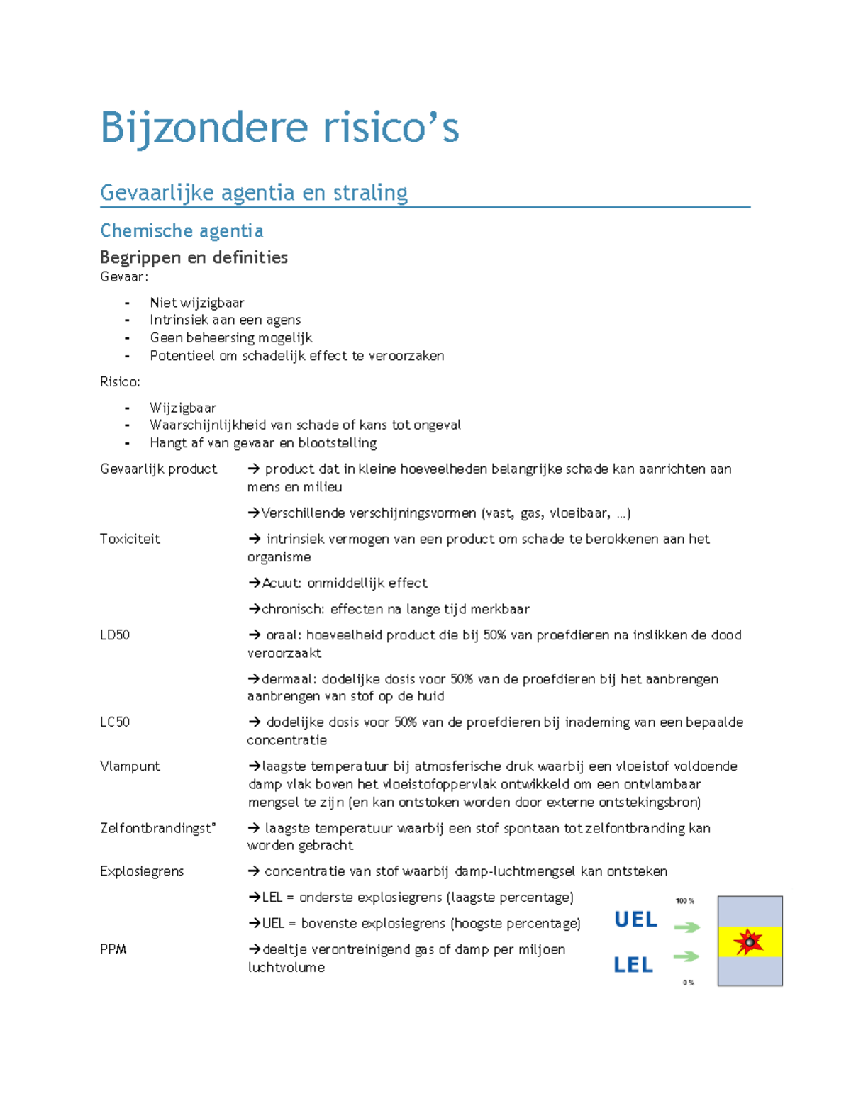 Bijzondere risico's - Bijzondere risico’s Gevaarlijke agentia en ...