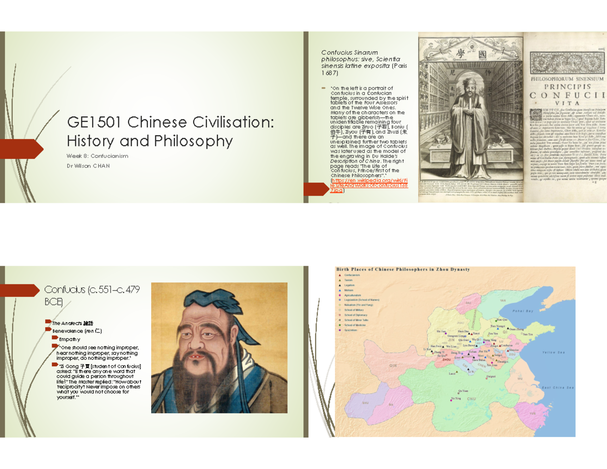 Chinese 8 - summart note - GE1501 Chinese Civilisation: History and ...