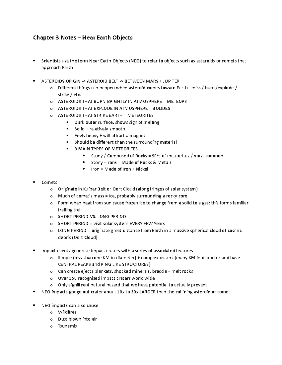 Chapter 3 Geo - This Document Provides Lecture and Reading Notes From ...