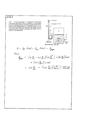 Fluid Mechanics-I A06 - Assignment - computational fluid mechanics - Assignment # 6 Chapter # 8 ...