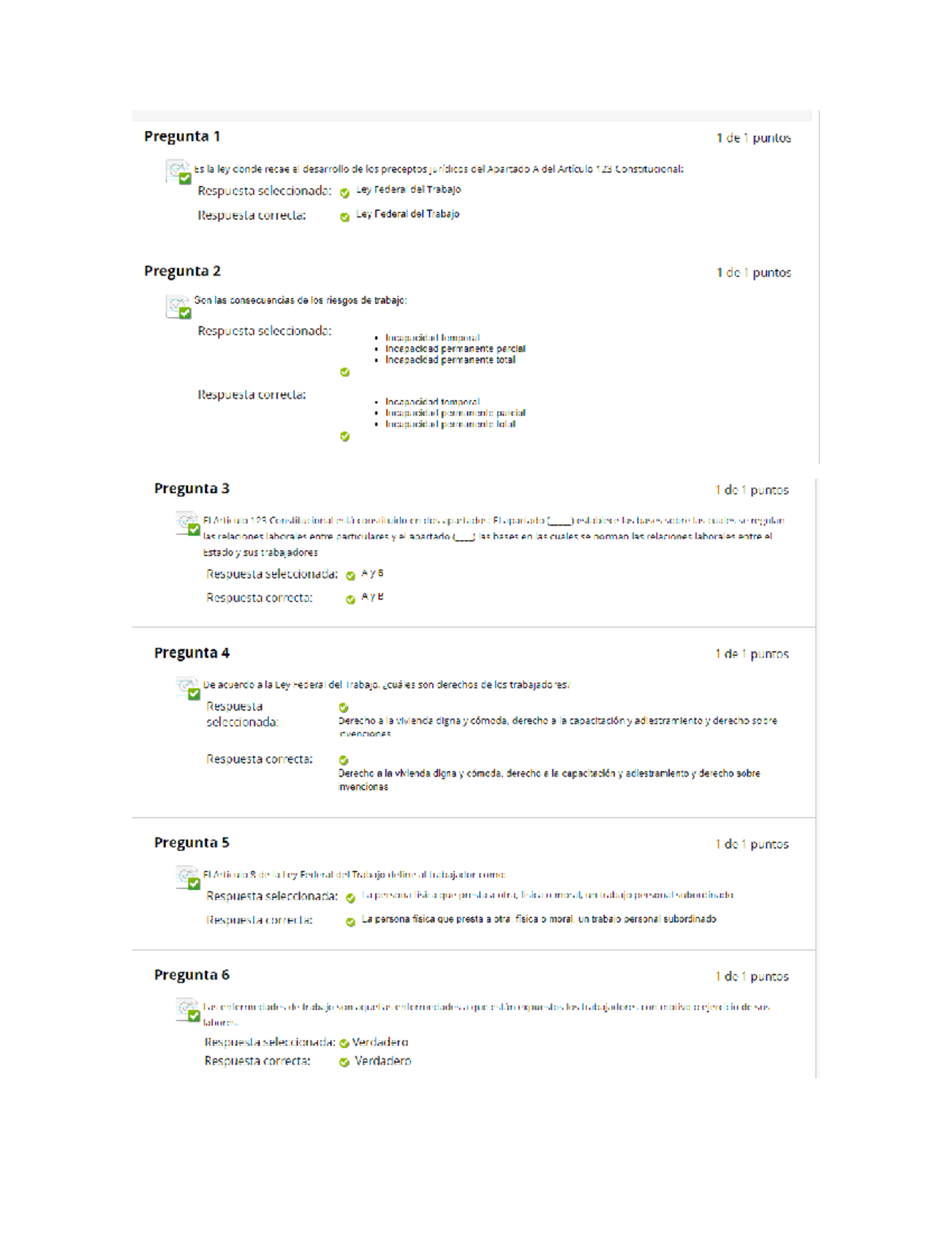 Automatizada 1 Gest de Talento Humano - Pregunta 1 1 de 1 puntos Es la ley donde recae el ...
