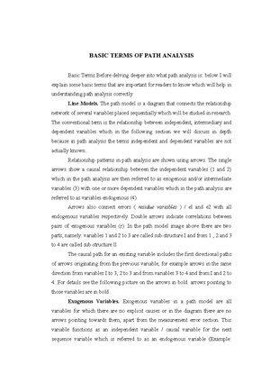 Hypothesis Testing With Path Analysis - HYPOTHESIS TESTING WITH PATH ...