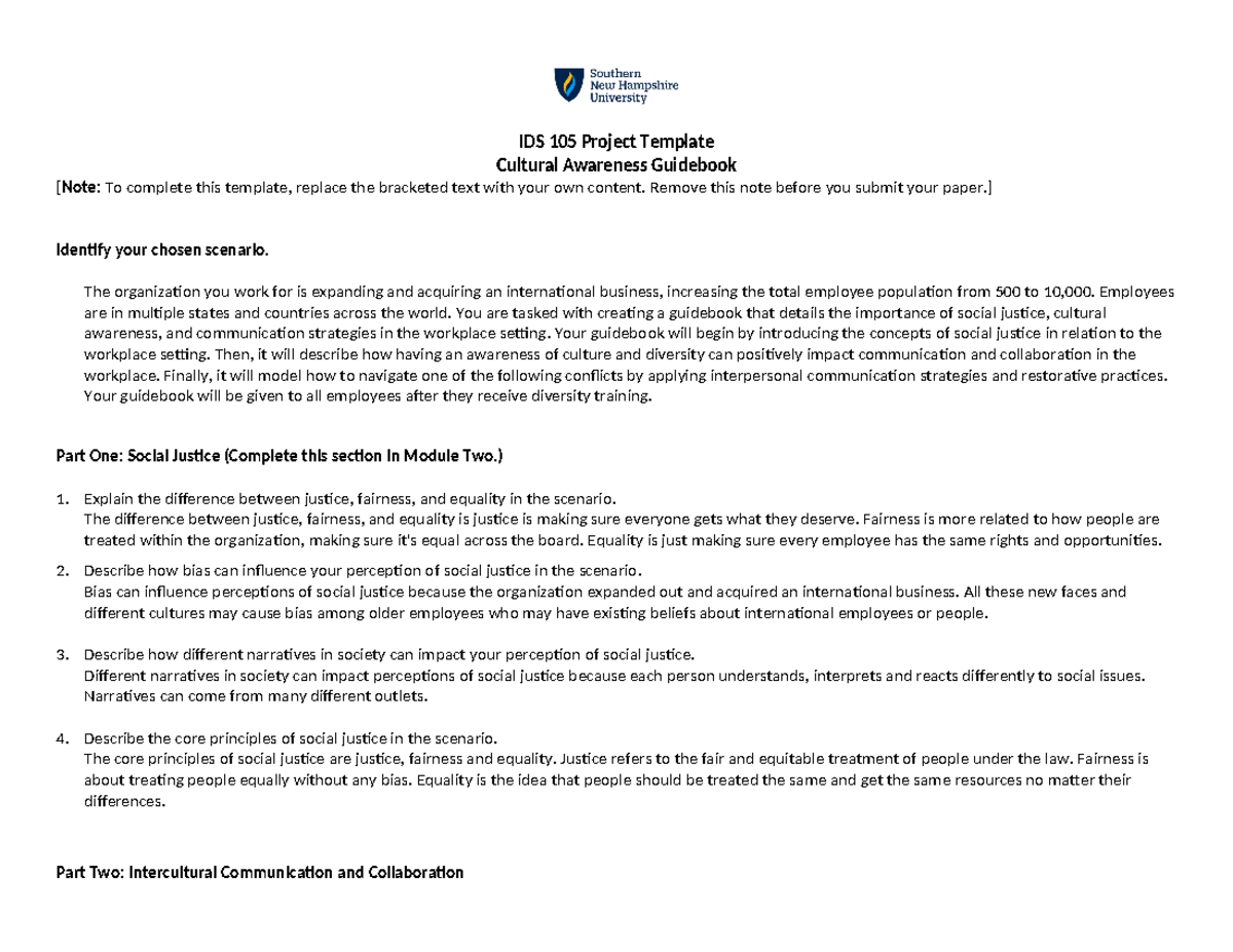 IDS 105 Project Template Completed(1) (5) - IDS 105 Project Template ...