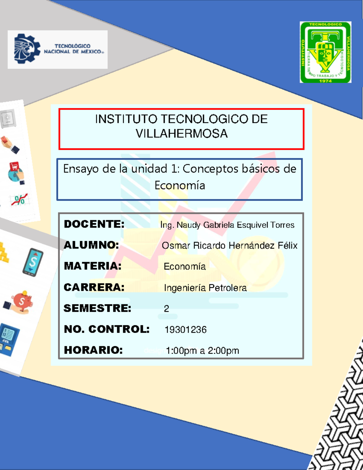 Ensayo unidad 1 2 - Conceptos básicos de la Economía - Warning: TT: undefined function: 32 ...