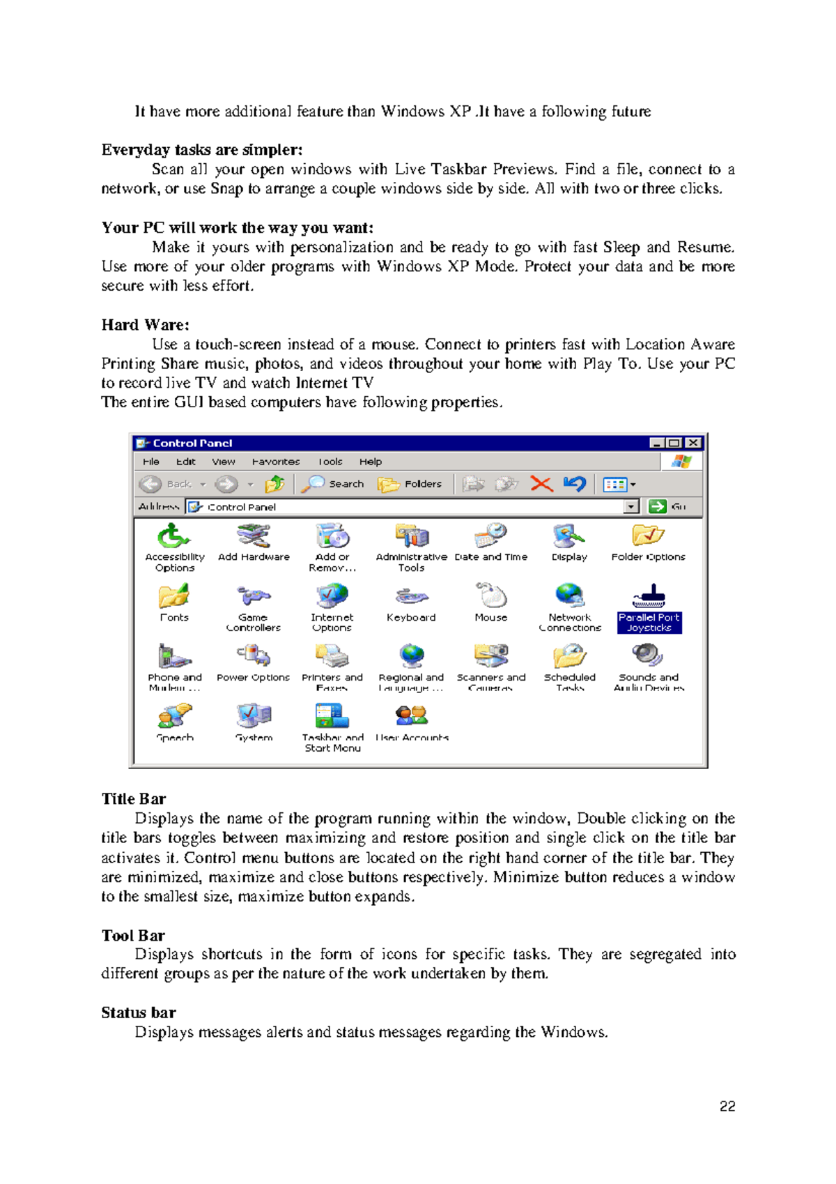Basic Computer Course Part-5 - It have more additional feature than Windows XP .It have a ...