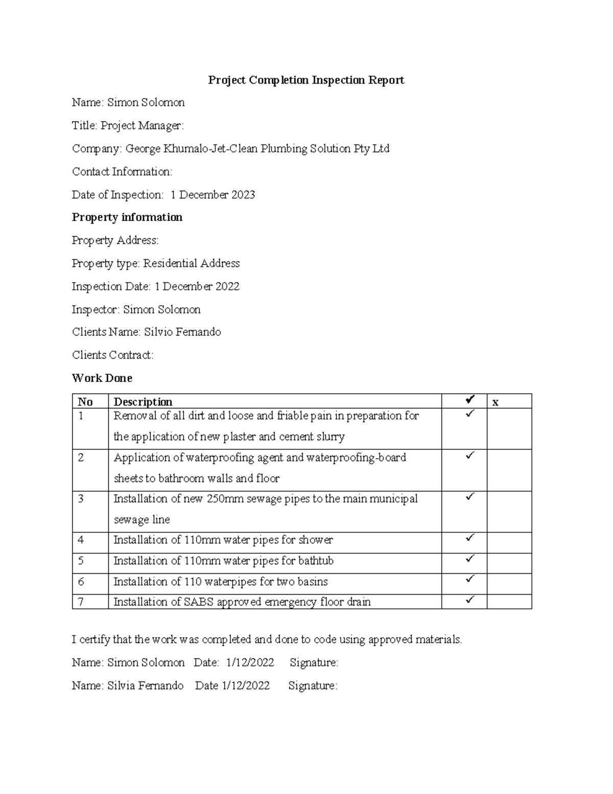 Practical Legal Studies assignment and heads - Project Completion ...