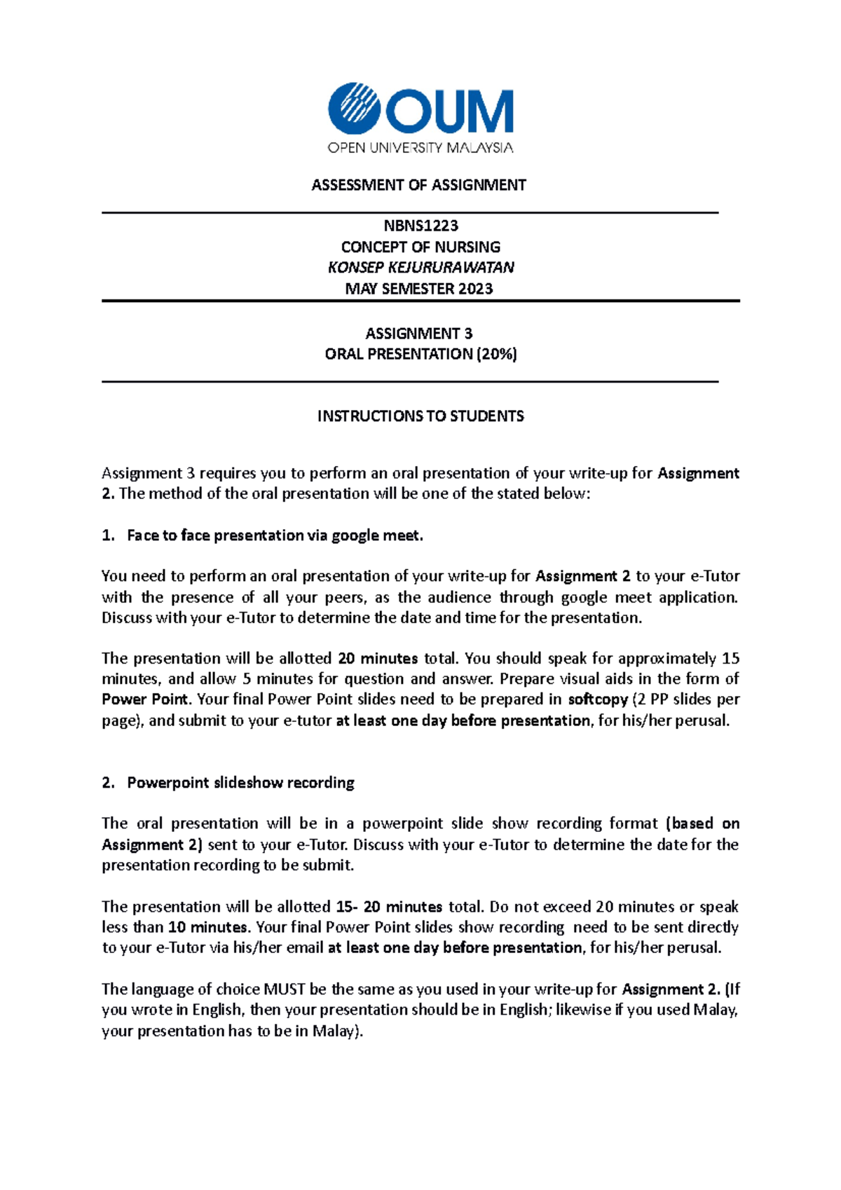 60230 - Assignment - ASSESSMENT OF ASSIGNMENT - Studocu