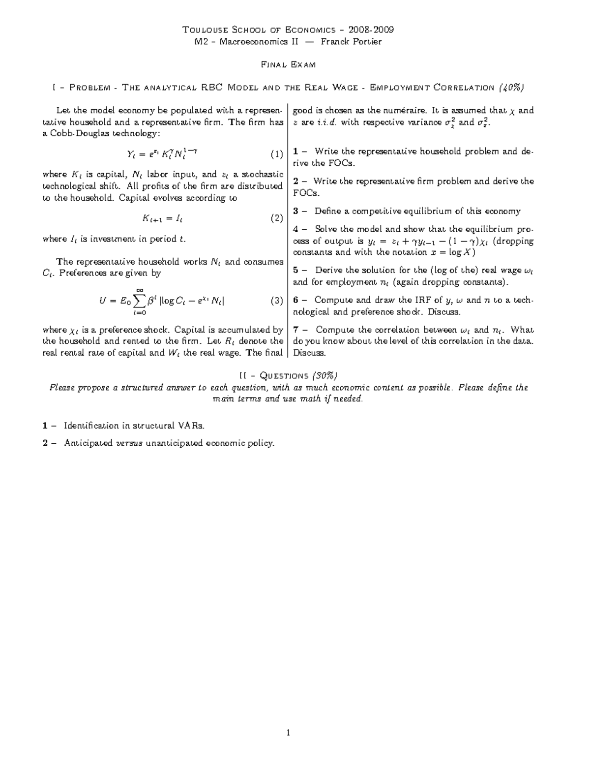 Document - .... - Toulouse School of Economics – 2008- M2 ...