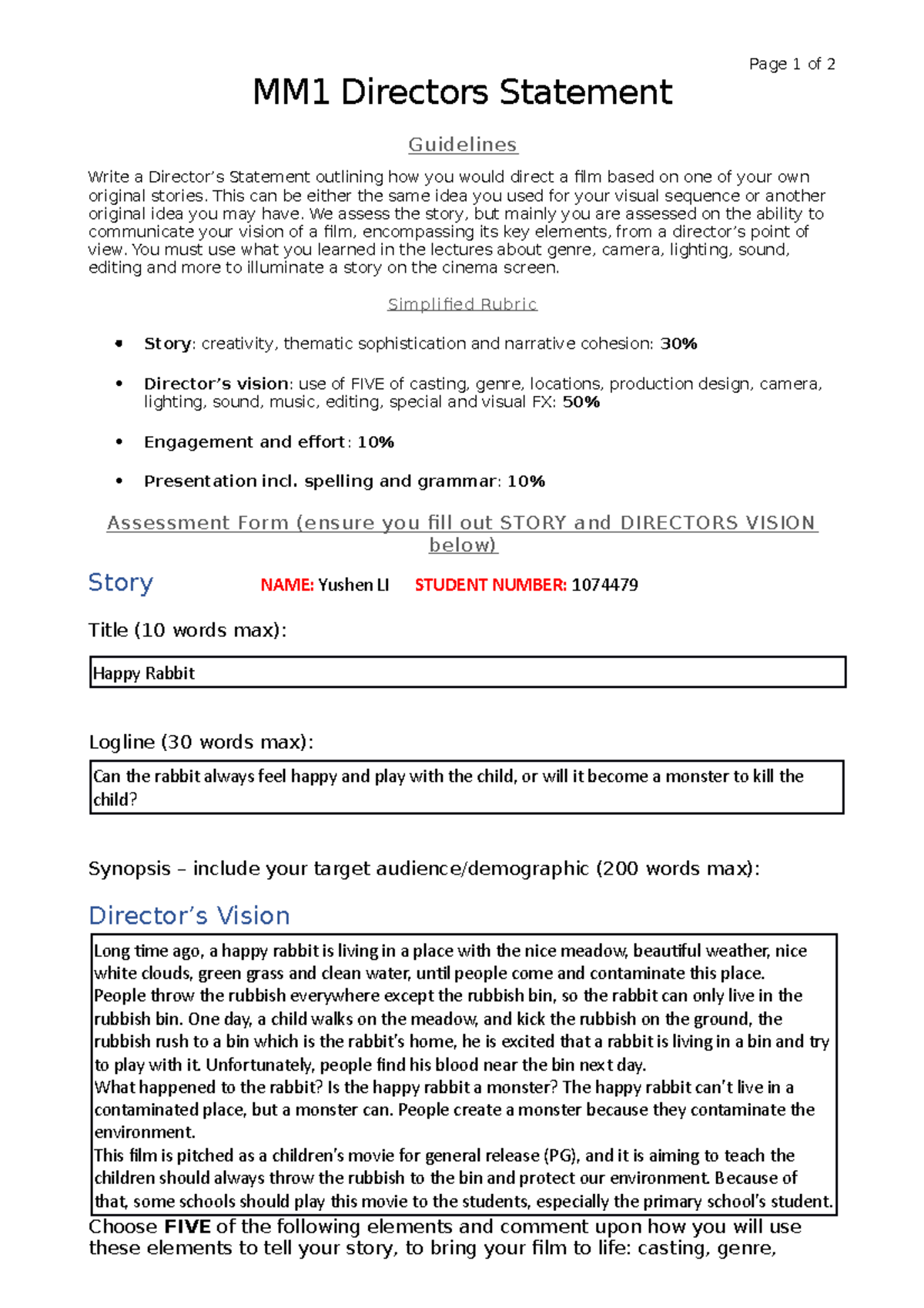 Test 04 2019, questions and answers - Page 1 of 3 MM1 Directors ...