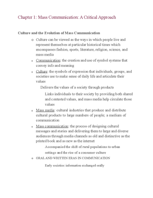 Introduction to Mass Communication - MASS COMMUNICATION Ch 16 ...