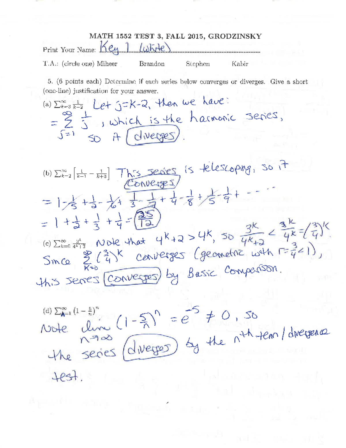 Test3 fa15 - Practice Exams - MATH1552 - Studocu