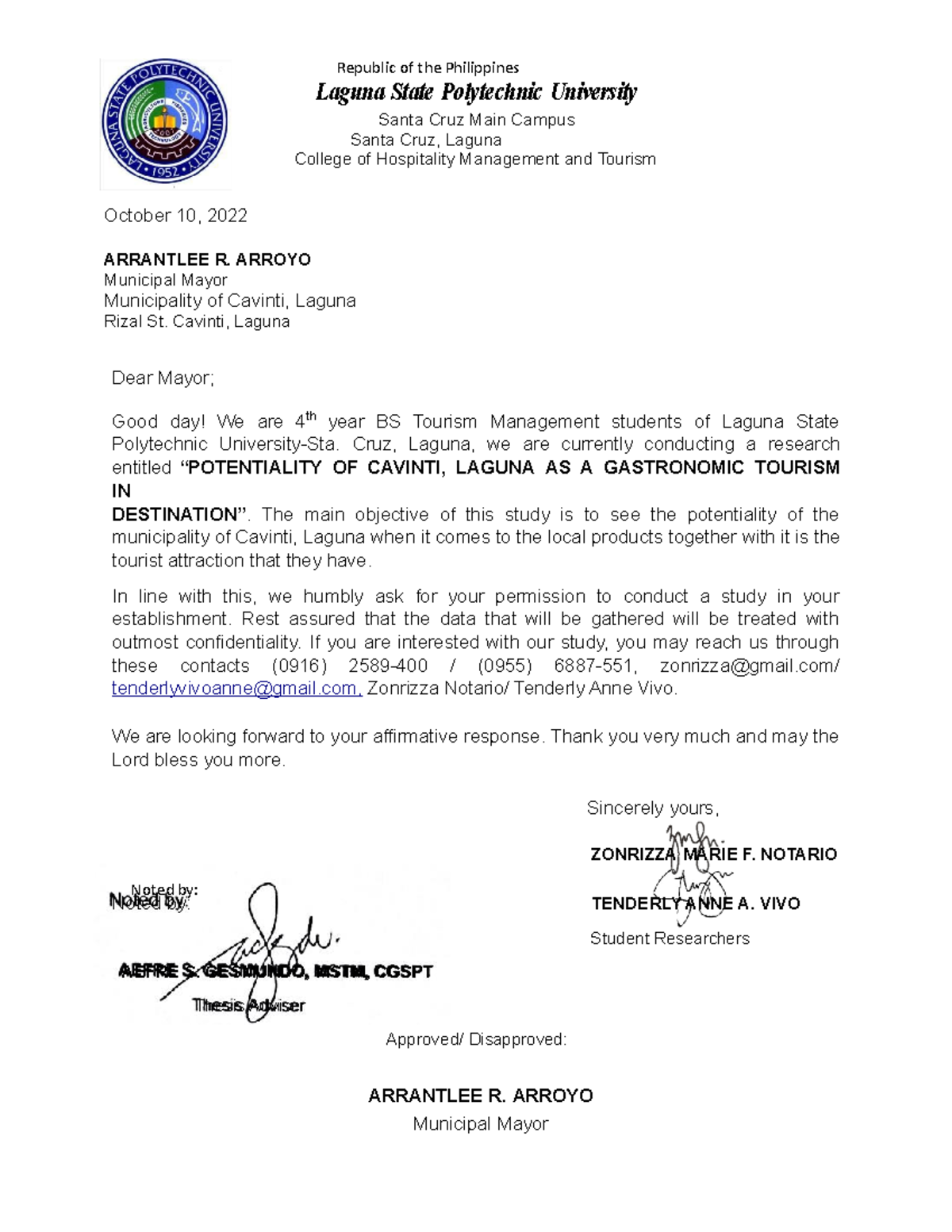 Letterofrequest - Letter of request example - Republic of the ...