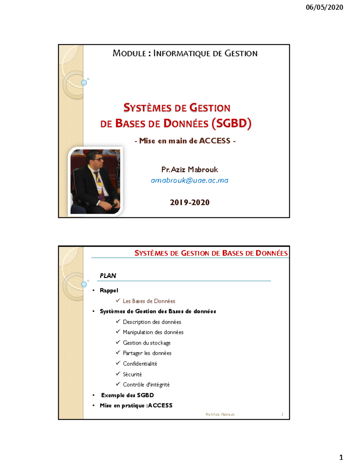 Systèmes de Gestion de Bases de Données (SGBD) - SYSTÈMES DE GESTION DE BASES DE DONNÉES (SGBD ...