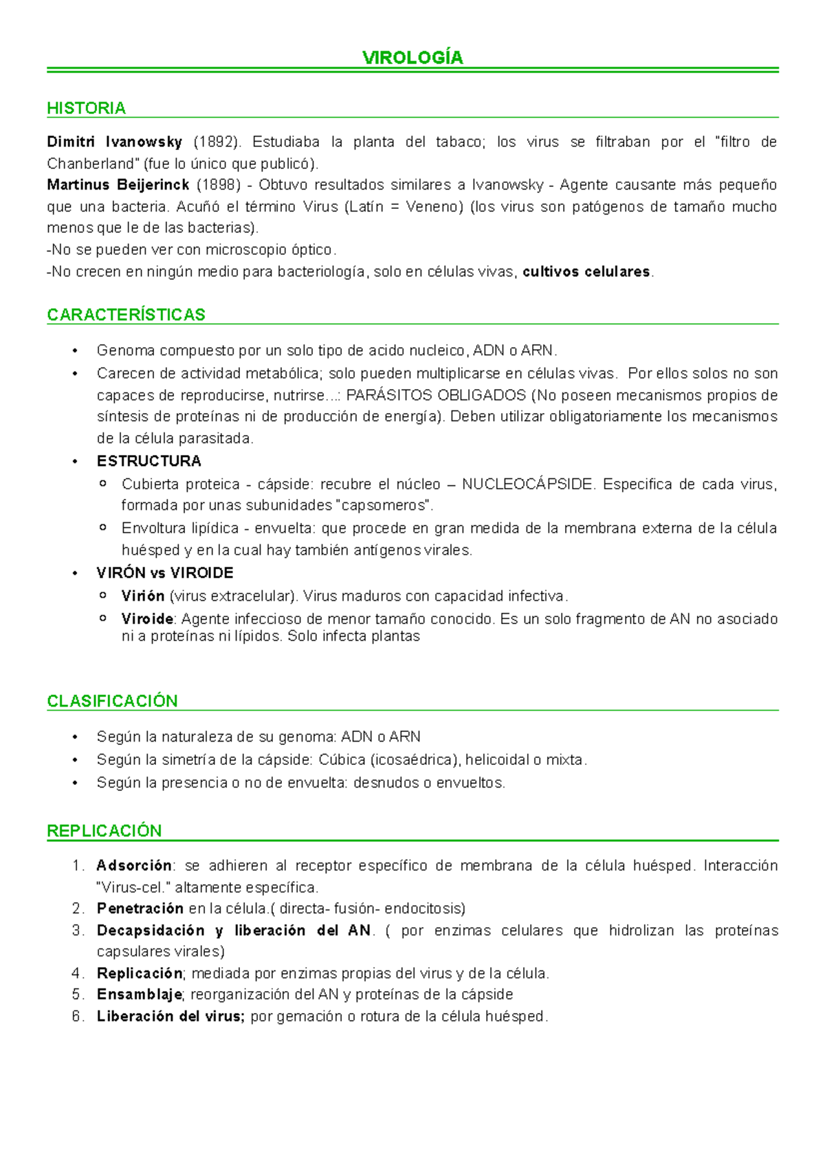 Virología - VIROLOGÍA HISTORIA Dimitri Ivanowsky (1892). Estudiaba la ...