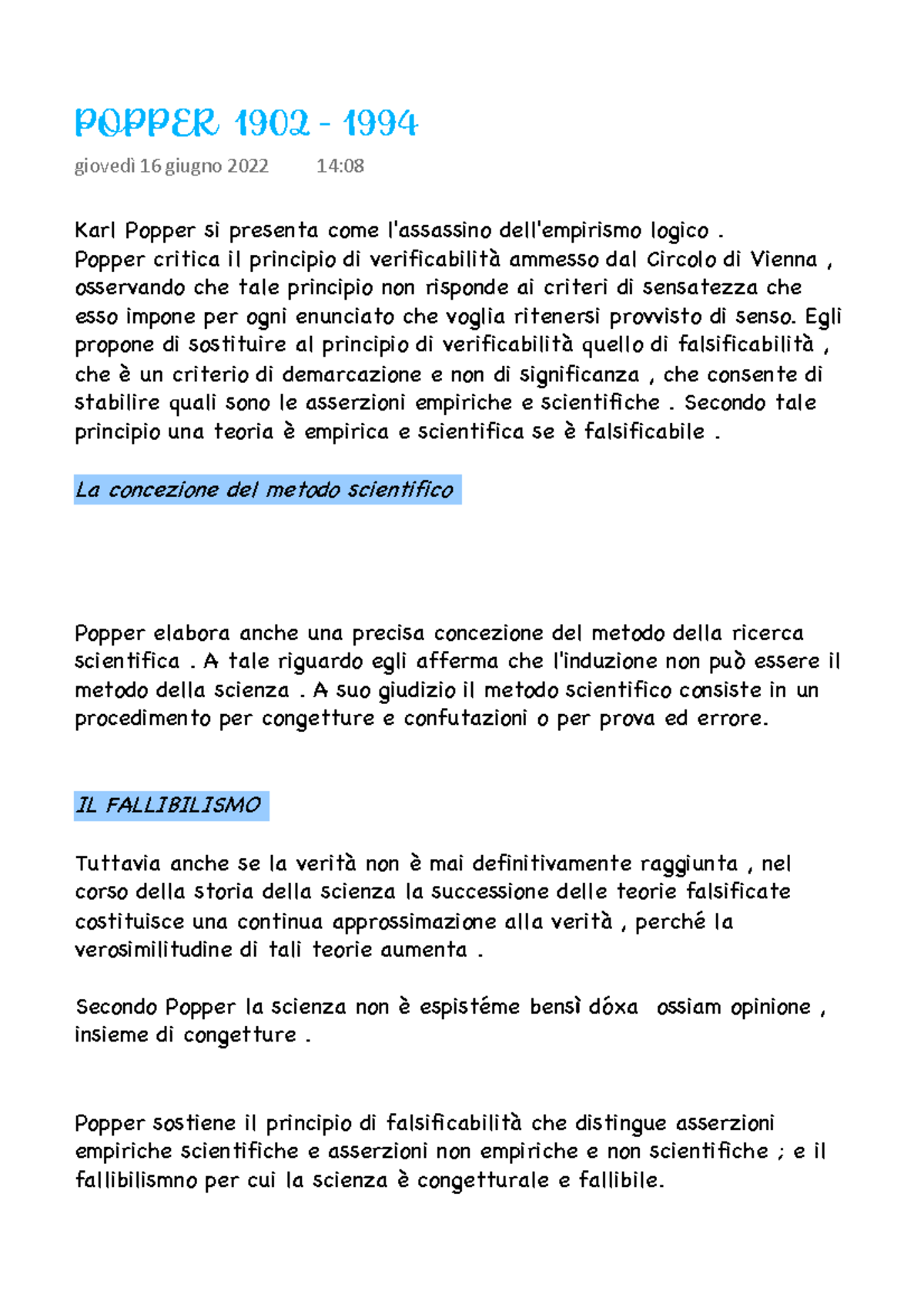 Popper 1902 - 1994 - Karl Popper si presenta come l'assassino dell ...