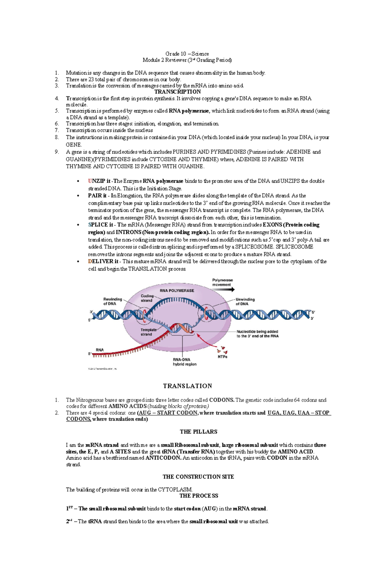 447904590 grade 10 reviewer - Grade 10 – Science Module 2 Reviewer (3rd ...
