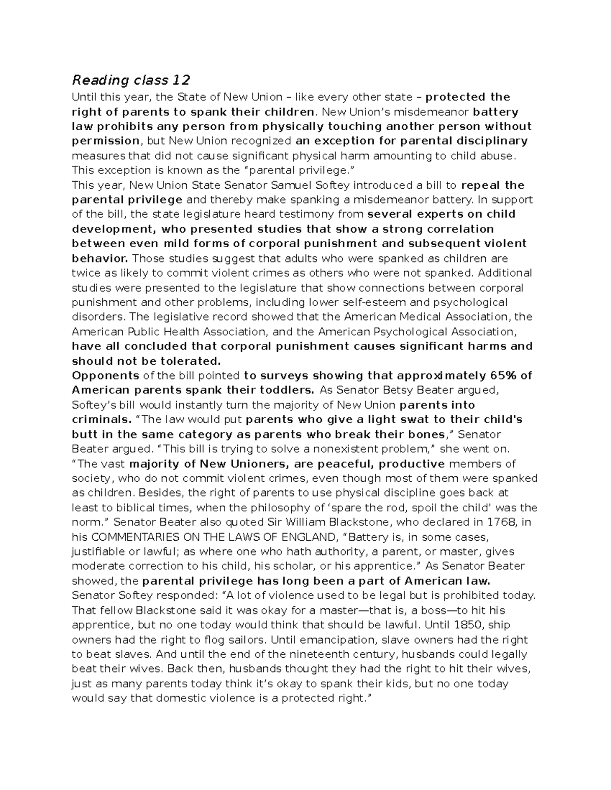 DP FR 2 - Due Process and Fundamental Rights notes part 1 - Reading ...