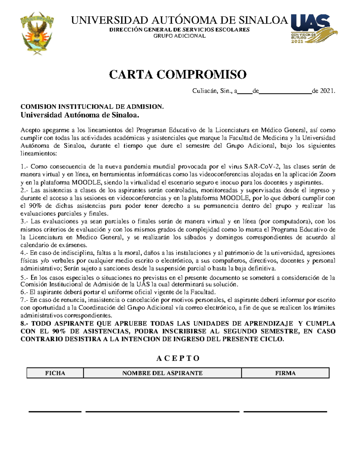 Carta de Compromiso, Guías y Modelos » Online, Word, Pdf