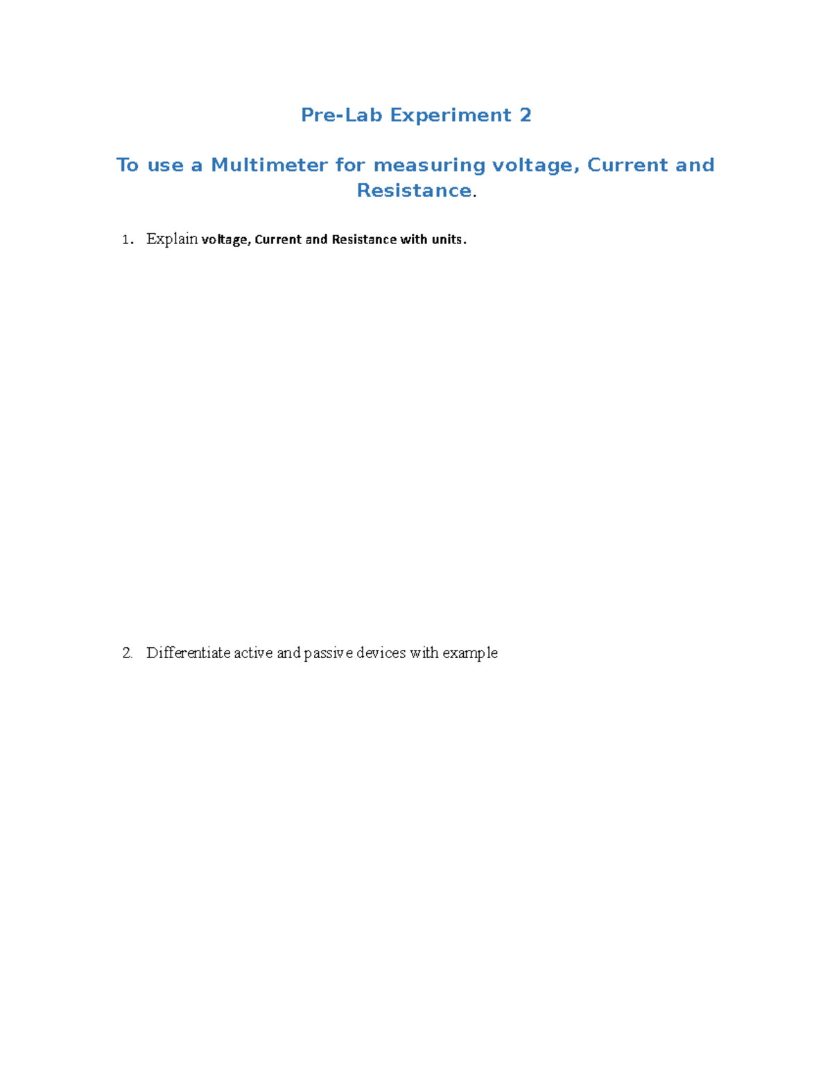 Lab2 - these are assignments of Haris shams sir taken in 2021 - Pre-Lab Experiment 2 To use a ...