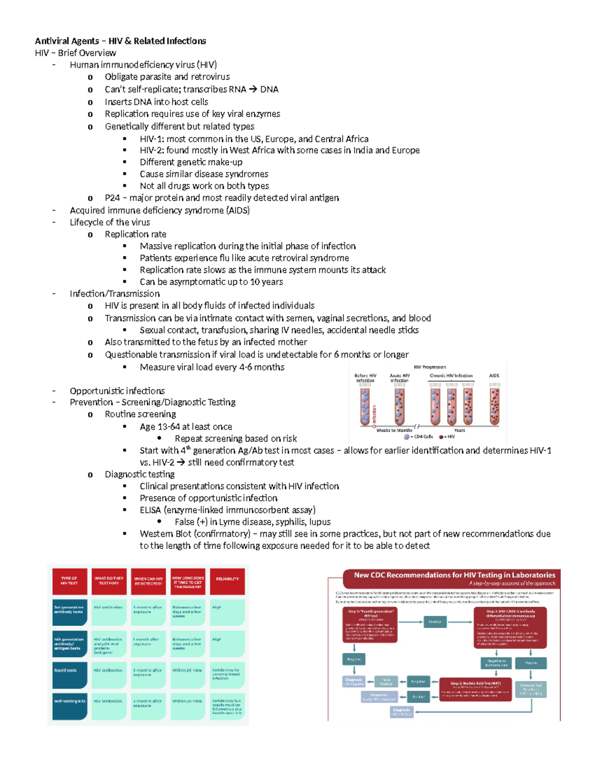 Quiz 2 Study Guide for Pharmacology 11 - Antiviral Agents – HIV ...