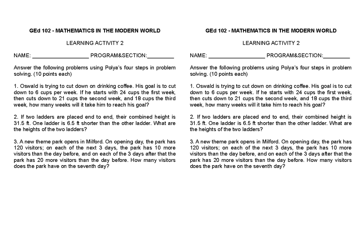 Inbound 7325196893210966300 - GEd 102 - MATHEMATICS IN THE MODERN WORLD ...