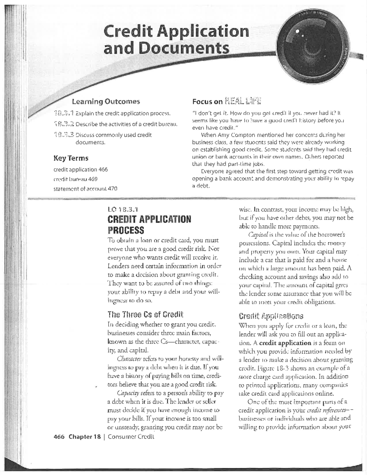 Credit Applications and Documents - Studocu