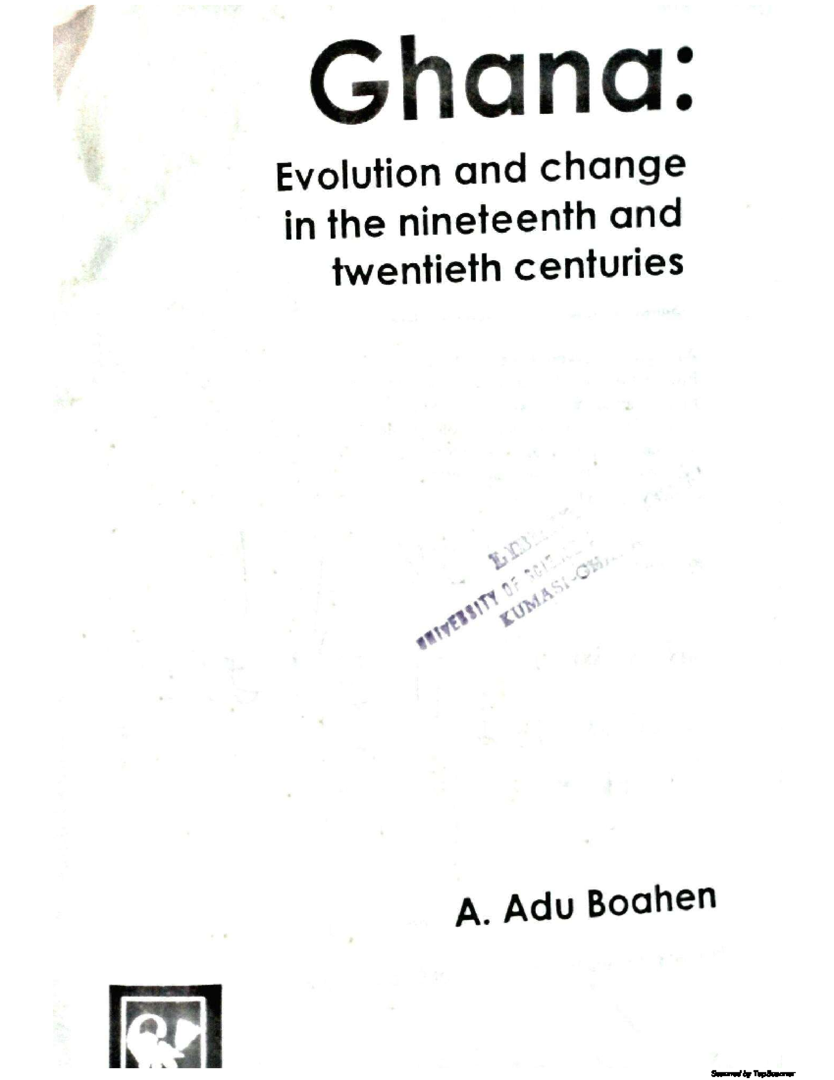 Adu boahen - history - Gnand: Evolution and change in the nineteenth ...