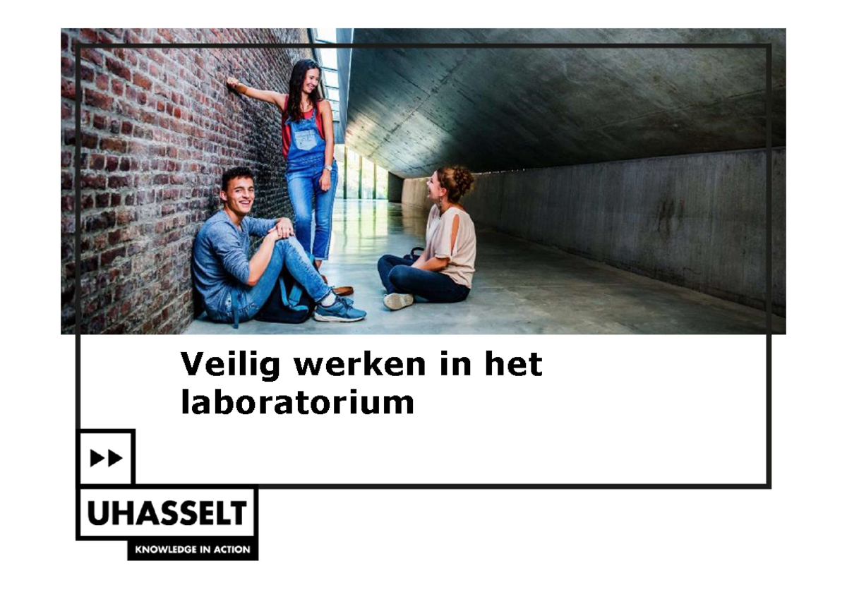 Veilig werken in het labo deel1 (2022) - Veilig werken in het ...